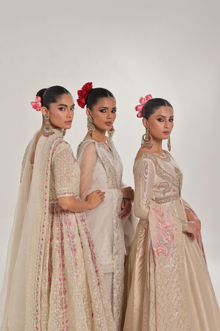 DOVE – Embroidered & embellished Kalidar - Wajahat Mansoor